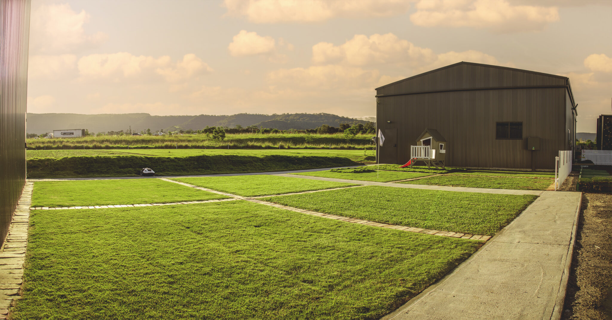 Turf Display Area at Turfco | See Varieties Before You Buy